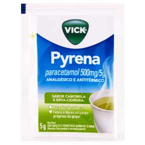 CHÁ VICK PYRENA SABOR CAMOMILA E ERVA CIDREIRA SACHÊ 5G