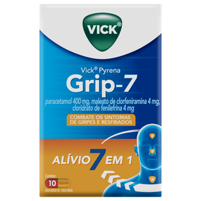 VICK PYRENA GRIP 7 COM 10 CÁPSULAS